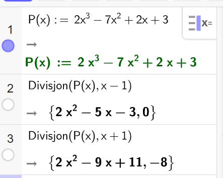 Polynomdivisjon - Matematikk 1T - NDLA