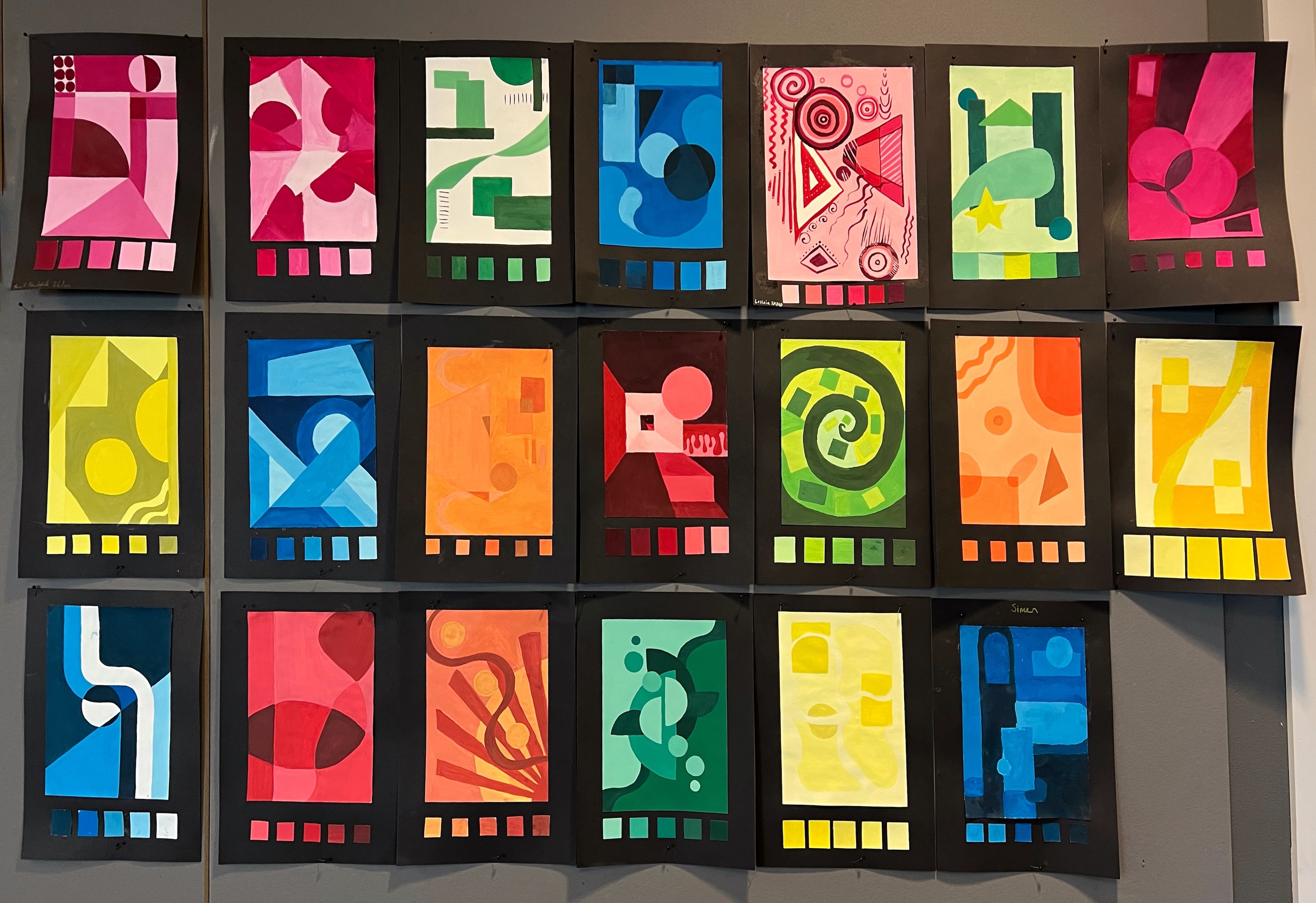 Komposisjon med valører av samme farge - Kunst og visuelle virkemidler ...